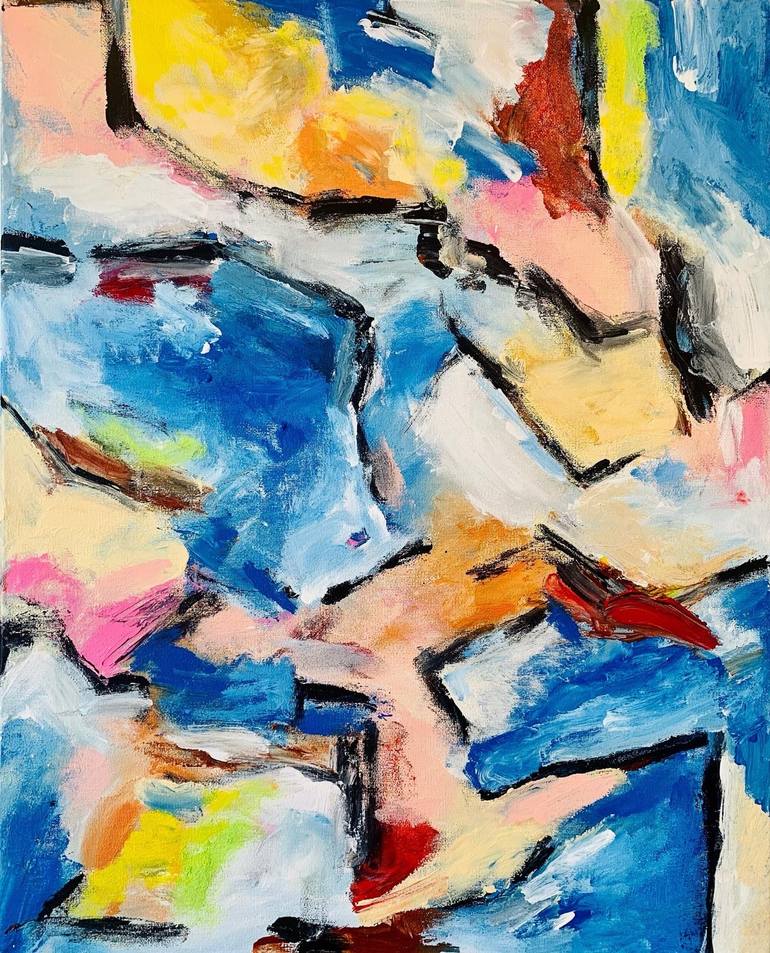 Untitled Abstract Painting by Emily Getz | Saatchi Art