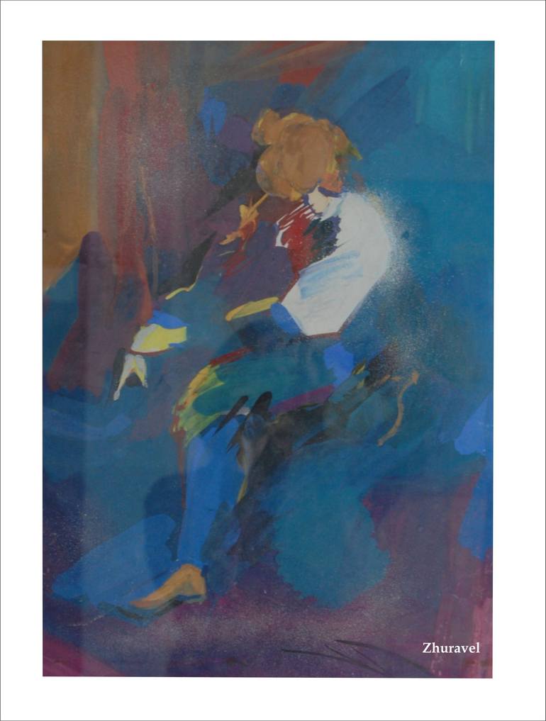 незнайомка Painting by Olena Zhuravel | Saatchi Art