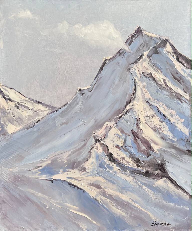 Mountains Painting by Elena Komarova | Saatchi Art