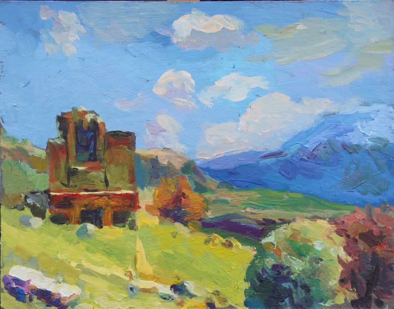 Ruins Painting by Unan Achoyan | Saatchi Art