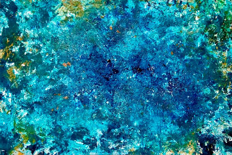 blue hole Painting by David Loot | Saatchi Art
