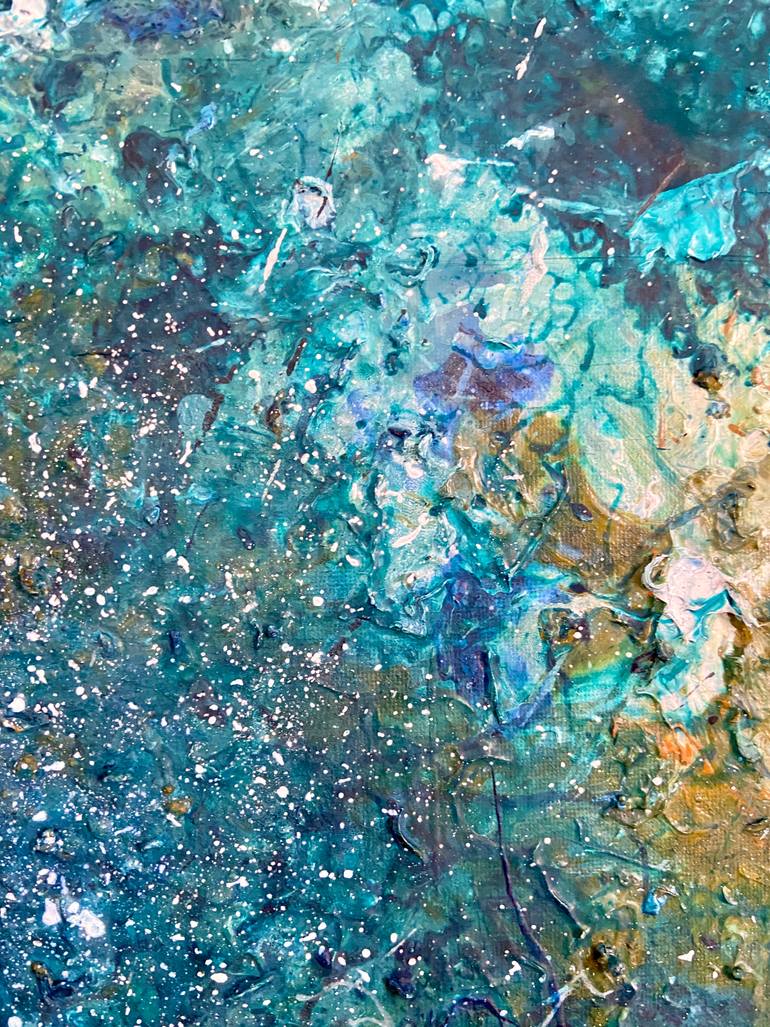 blue hole Painting by David Loot | Saatchi Art