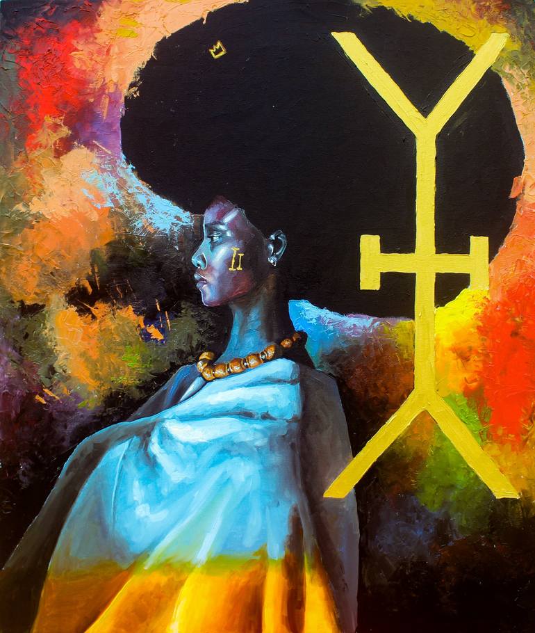 The Child king Painting by Prosper Aluu | Saatchi Art