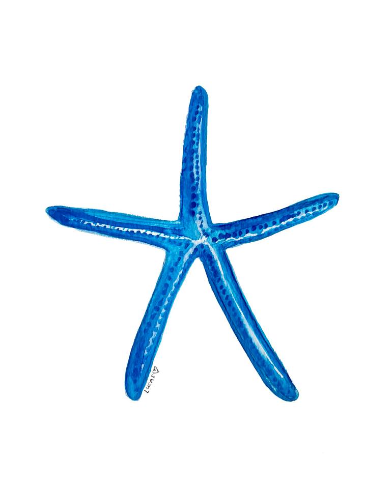 Blue Sea Star Painting by Ashley Lucas | Saatchi Art
