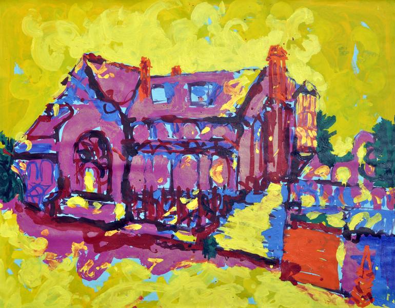 Shimla The Queen of Himachal Painting by Sanjay Kumar Prints | Saatchi Art