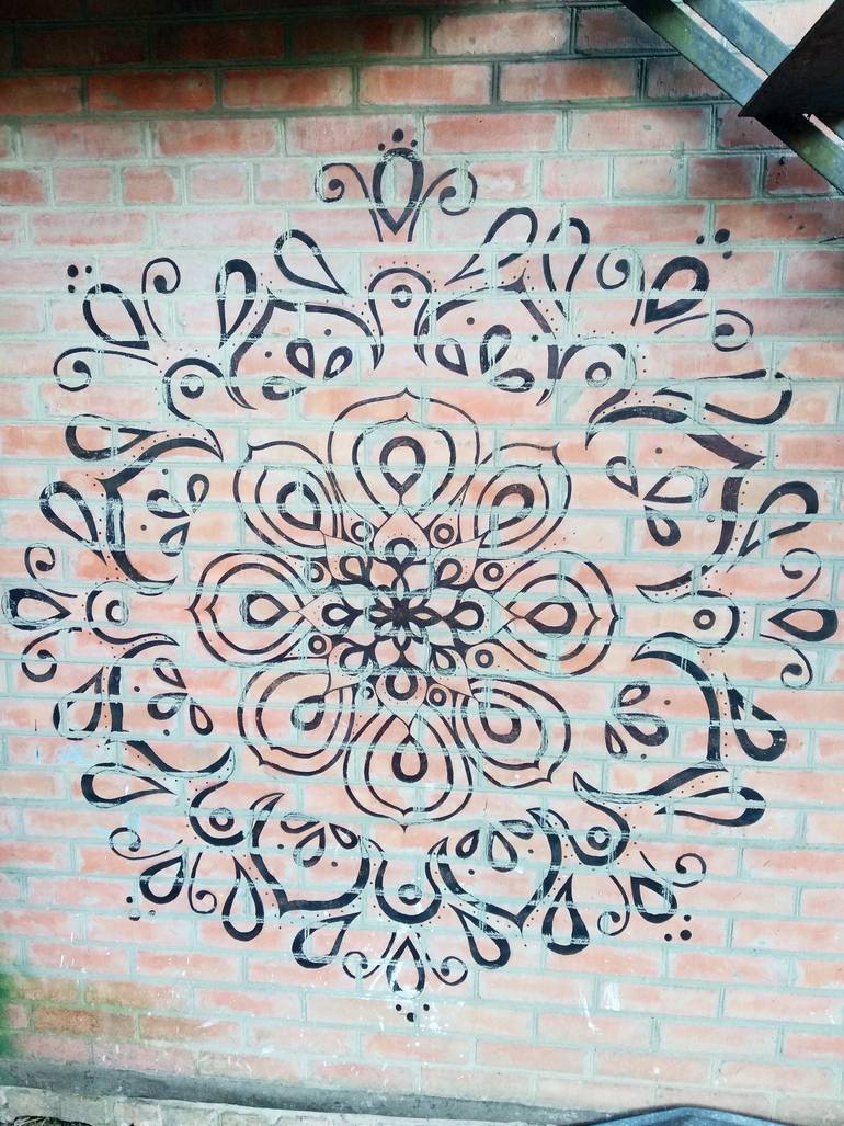 Street mandala Painting by Dmytro Fisun | Saatchi Art