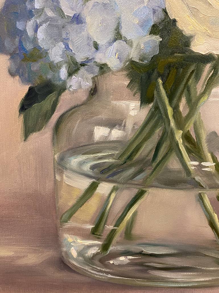 “Bouquet with hydrogea” Painting by Tatiana Filipowicz Filadora ...
