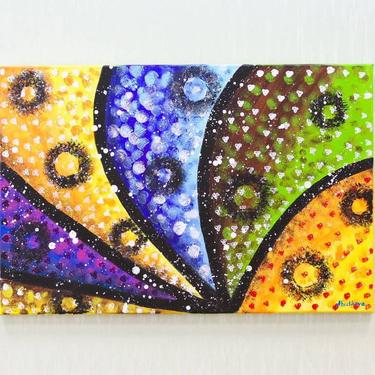 Acrylic abstract painting. Eleon. Painting by Ekaterina Abutkova ...