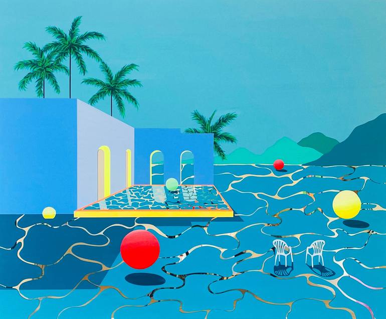 The dream' situation Painting by Isabelle Derecque | Saatchi Art