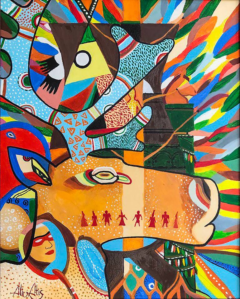 View from the north Painting by Aliv Atis | Saatchi Art