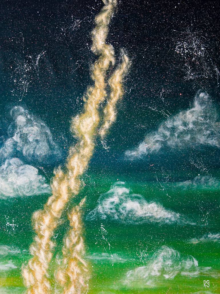 CONSTELLATIONS - extra-large canvas skyscape with milky way galaxy ...