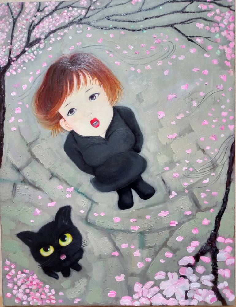 The flowers are scattered without being calm Painting by kazo furukawa ...