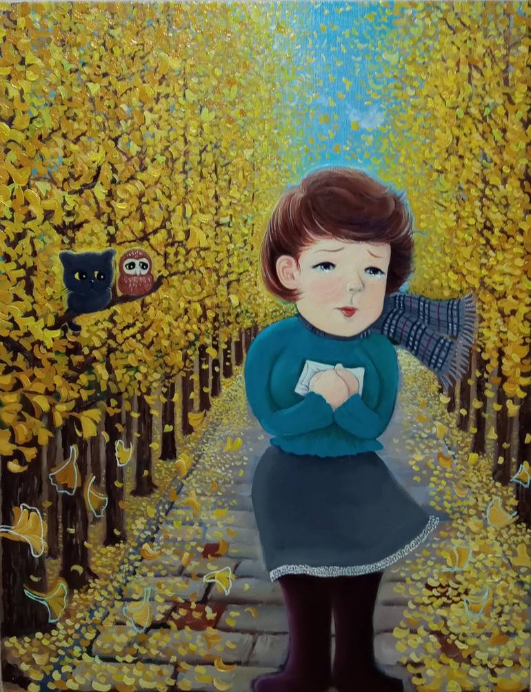 Autumn Leaves Painting by kazo furukawa | Saatchi Art