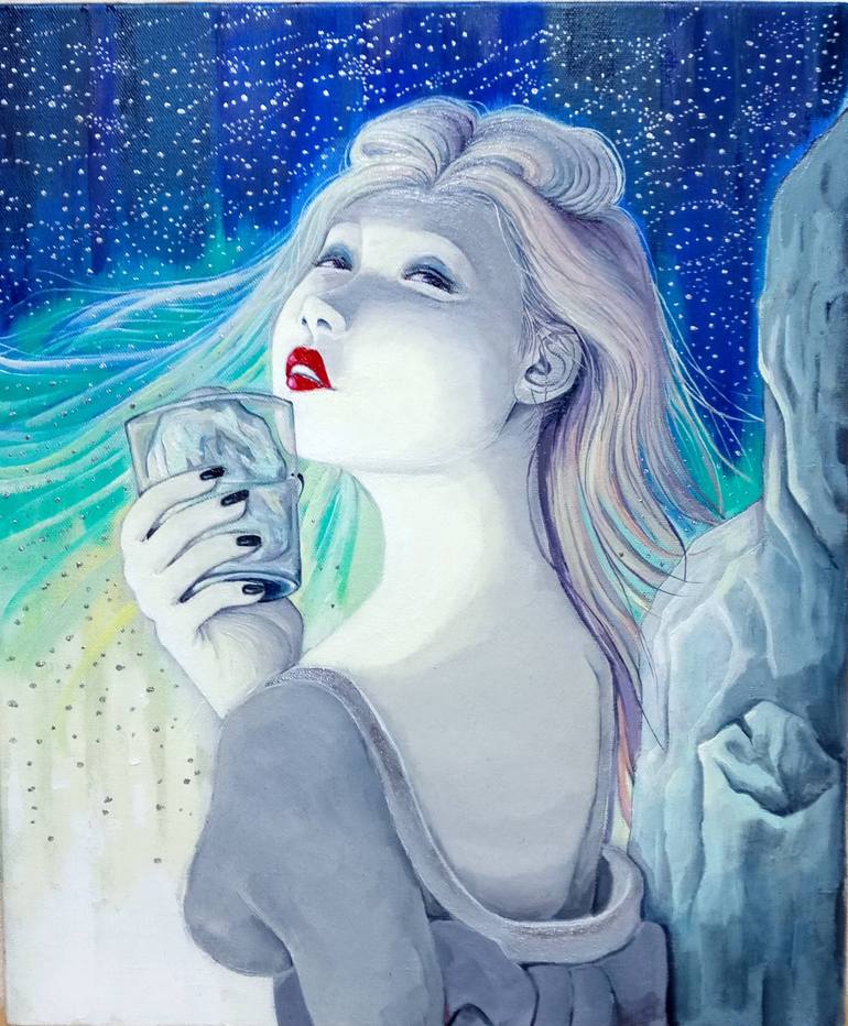Snow Woman Painting by Kazo Furukawa | Saatchi Art