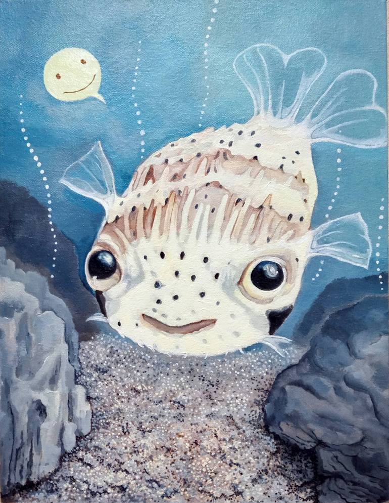 Are you smiling ? Painting by kazo furukawa | Saatchi Art