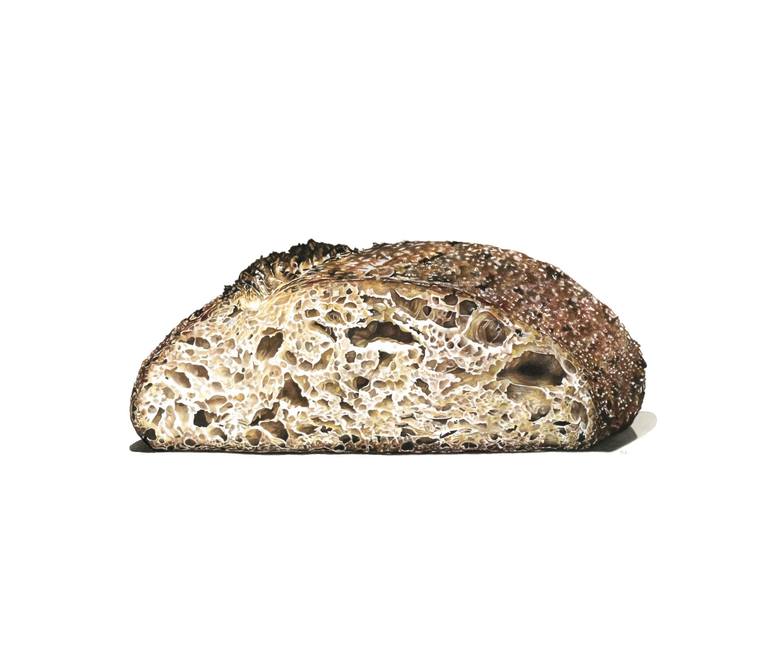 Sourdough, in Watercolor Painting by Molly Reeder | Saatchi Art