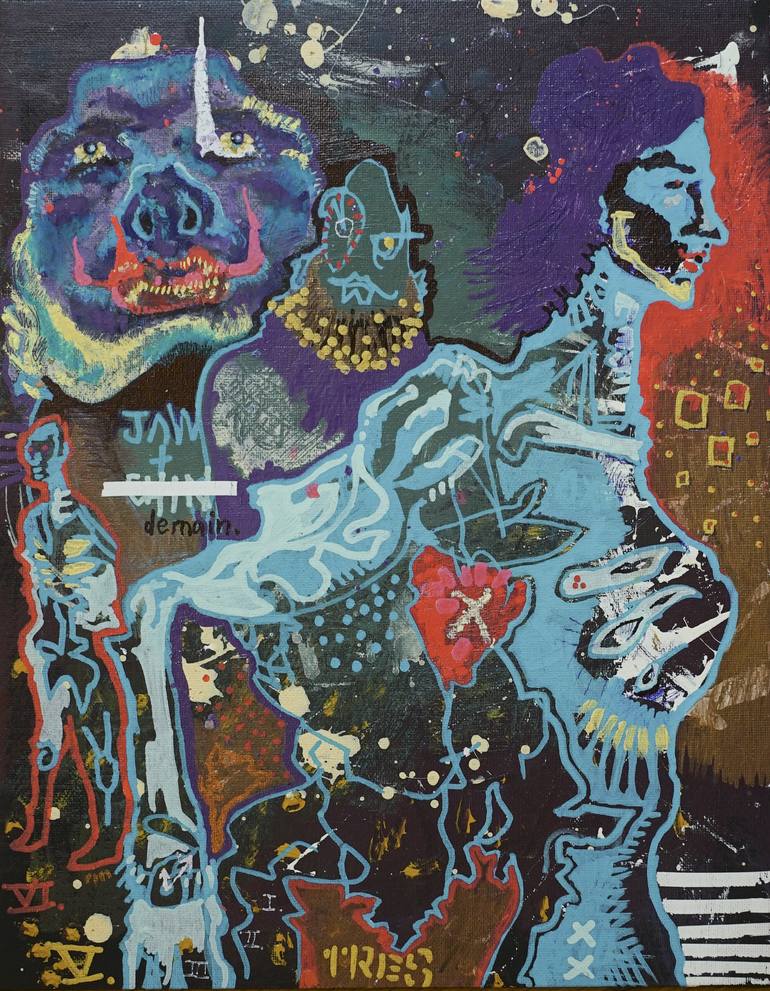 Wreturn of the Retch (part C) Painting by MRSN DOT | Saatchi Art