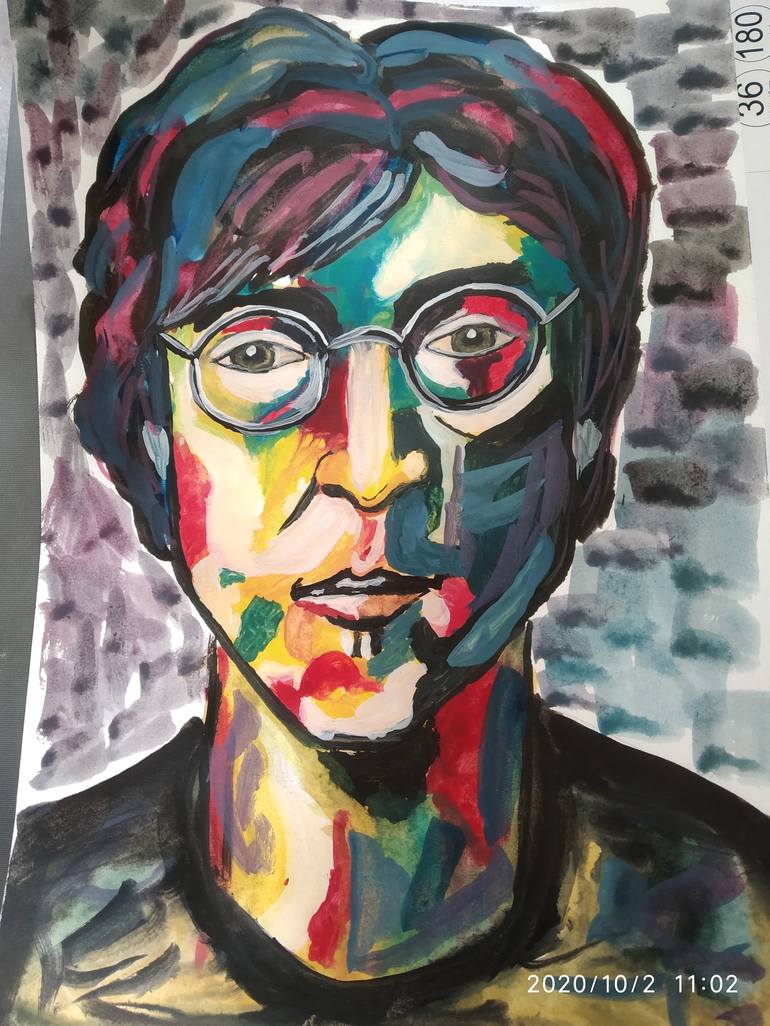 John Lennon Imagine Painting by Alexandra Todoroska | Saatchi Art