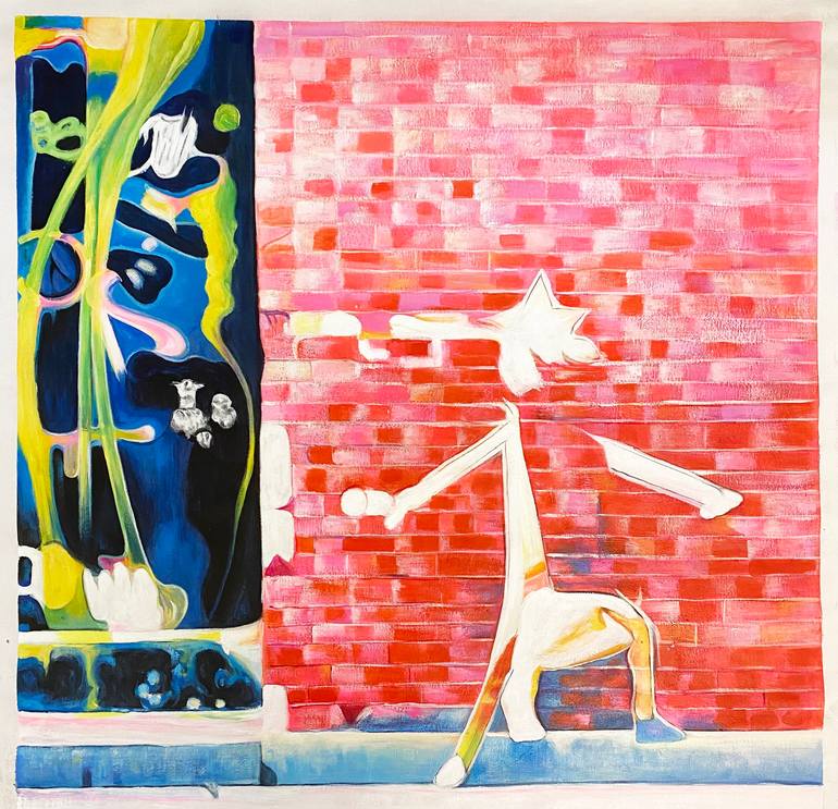 Alley Cat Painting by Mooky Grey | Saatchi Art