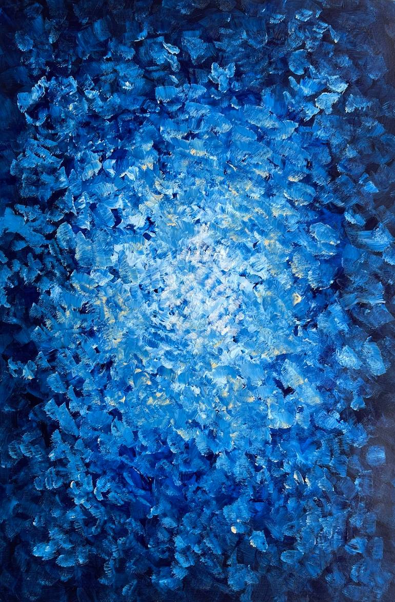 Blue light Painting by Helena Rubí | Saatchi Art