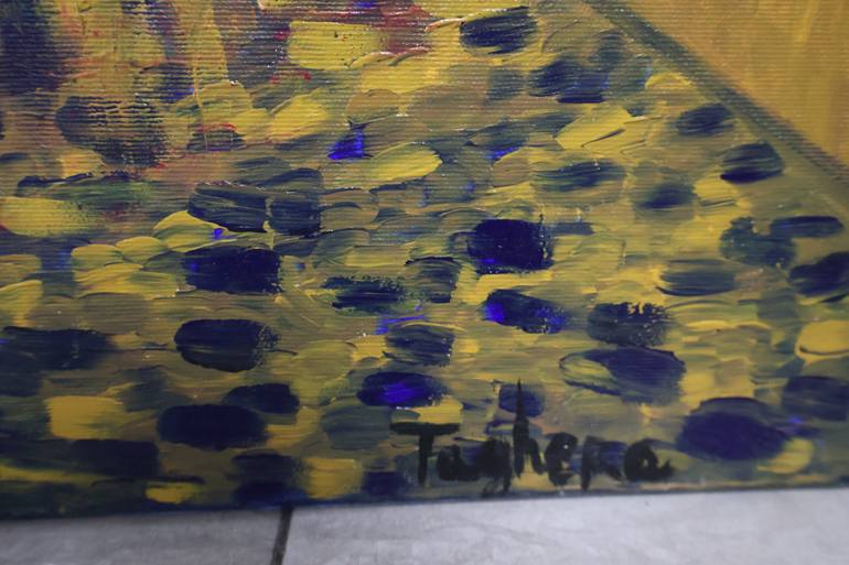 Gold Lanterns Painting by Taghera Art | Saatchi Art