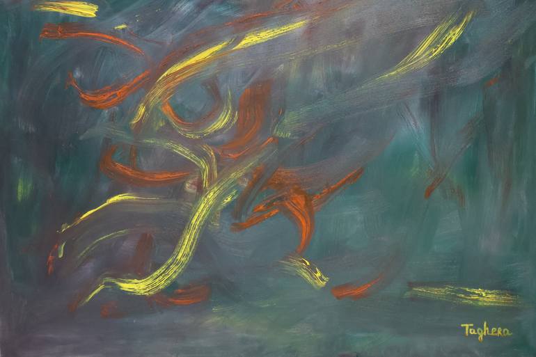 Confident Painting by Taghera Art | Saatchi Art