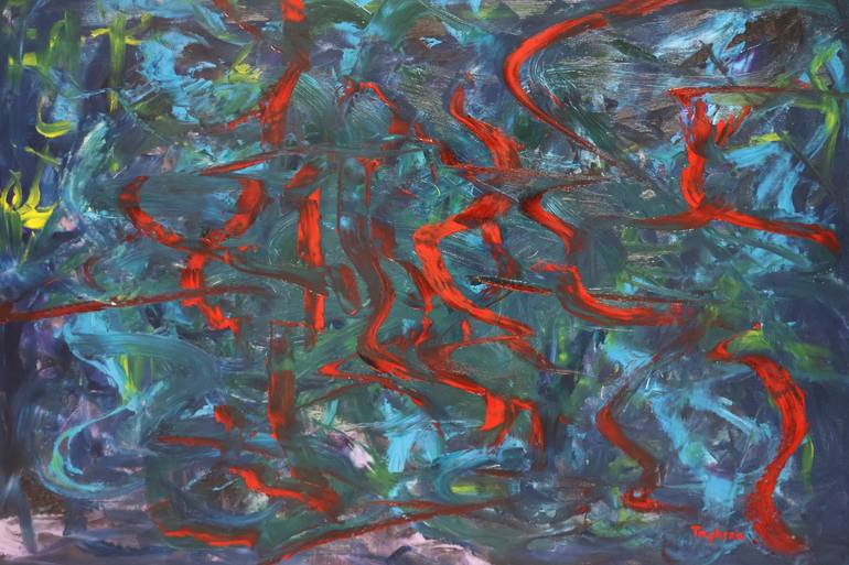 Pain Painting by Taghera Art | Saatchi Art