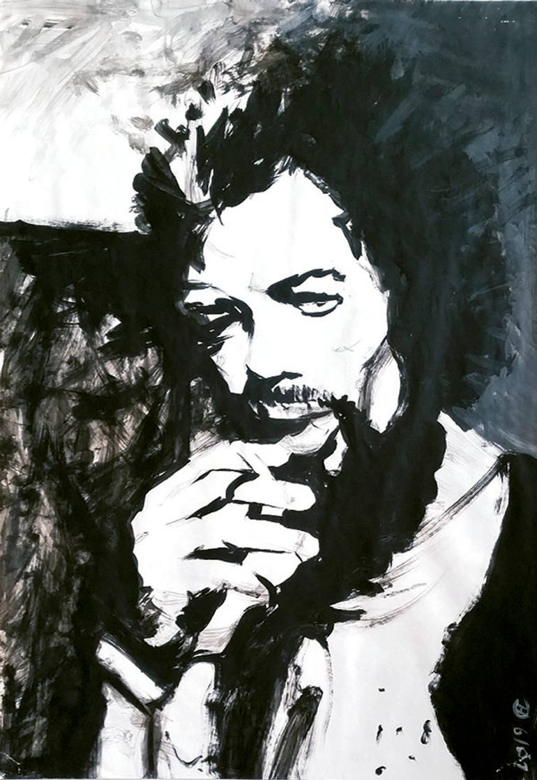 Gill Scott-Heron Painting by Mariusz Harmasz | Saatchi Art