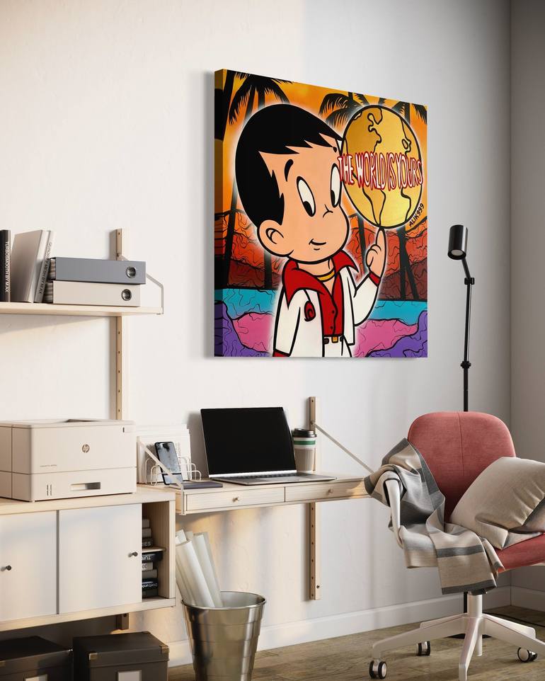 TONY RICHIE RICH MONTANA | THE WORLD IS YOURS Printmaking by ALIK ...