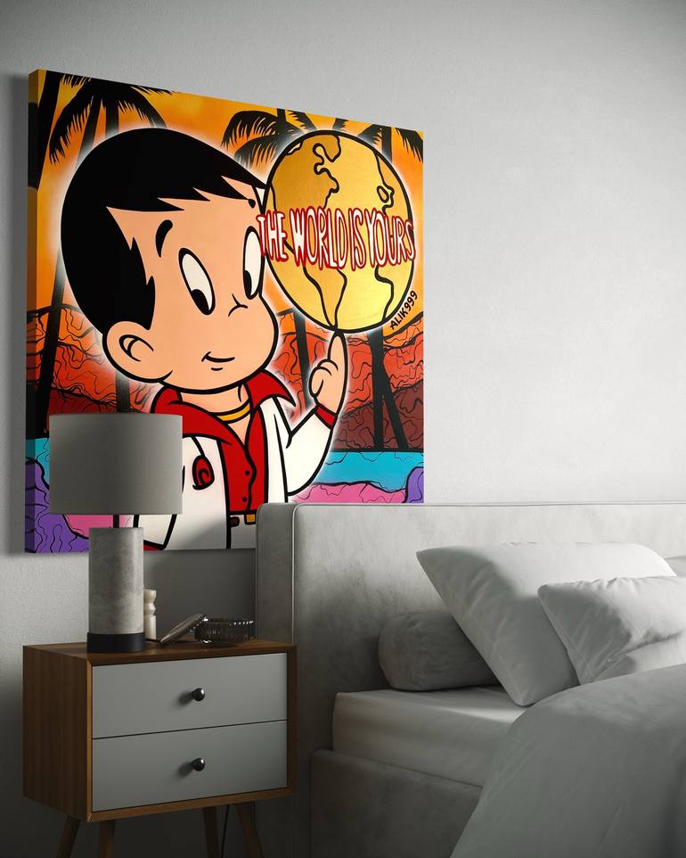 TONY RICHIE RICH MONTANA | THE WORLD IS YOURS Printmaking by ALIK ...