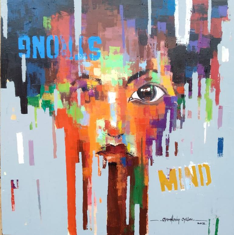 Strong mind Painting by Olasunkanmi Oyelusi | Saatchi Art