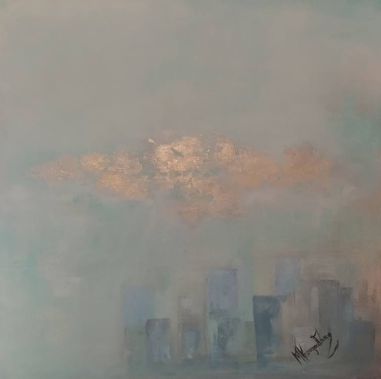 ΠΑΝΩ ΑΠΟ ΤΑ ΣΥΝΝΕΦΑ Painting by markella koufoudaki | Saatchi Art