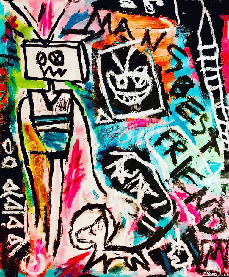 mans best friend Painting by Dominic Massaro | Saatchi Art