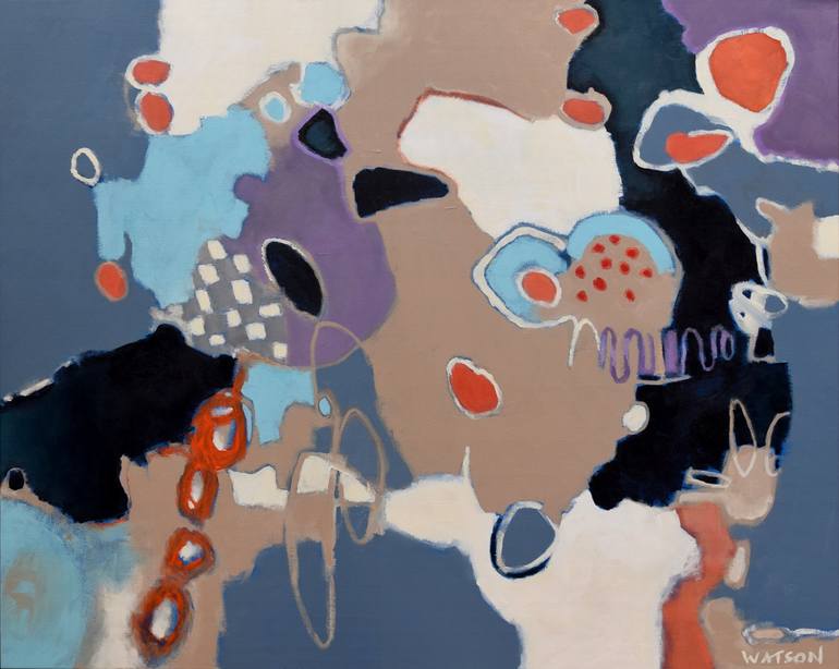 Crossing paths Painting by Carey Watson | Saatchi Art