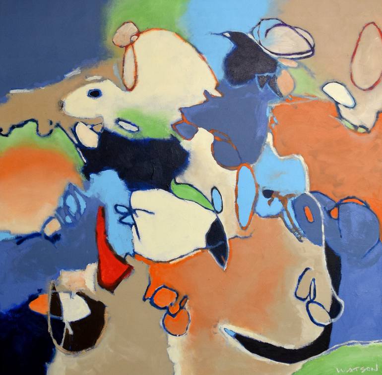 Ties that bind Painting by Carey Watson | Saatchi Art