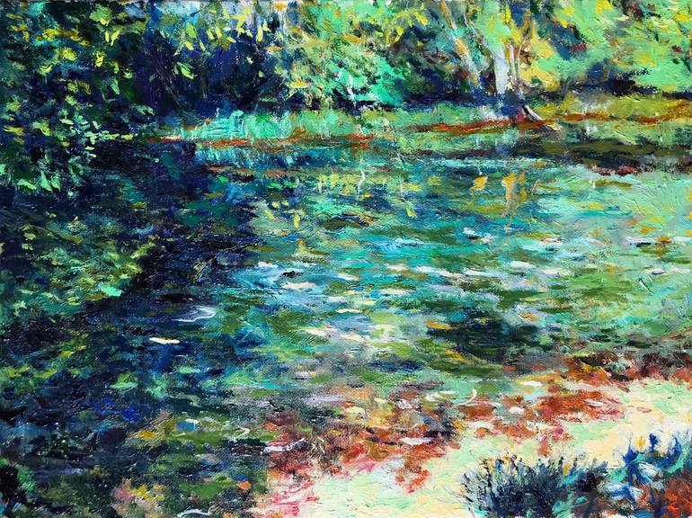 Loch Raven Reservoir Off Merryman's Mill Rd. Painting by Steven Hagy ...