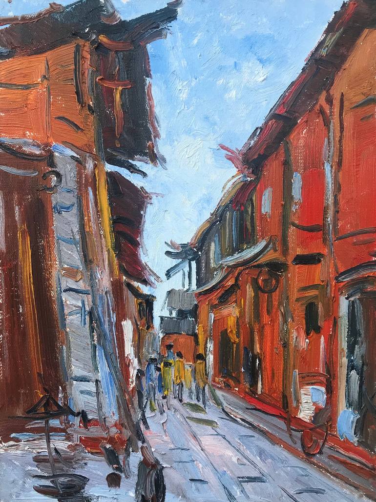 lmpression lijiang Painting by weixue Luo | Saatchi Art