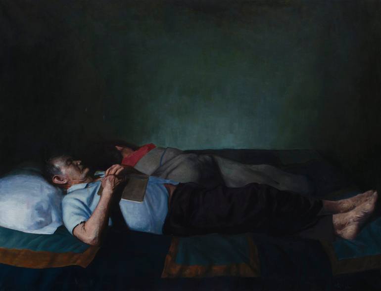 Despues de la Lectura Painting by Andres Alarcon | Saatchi Art