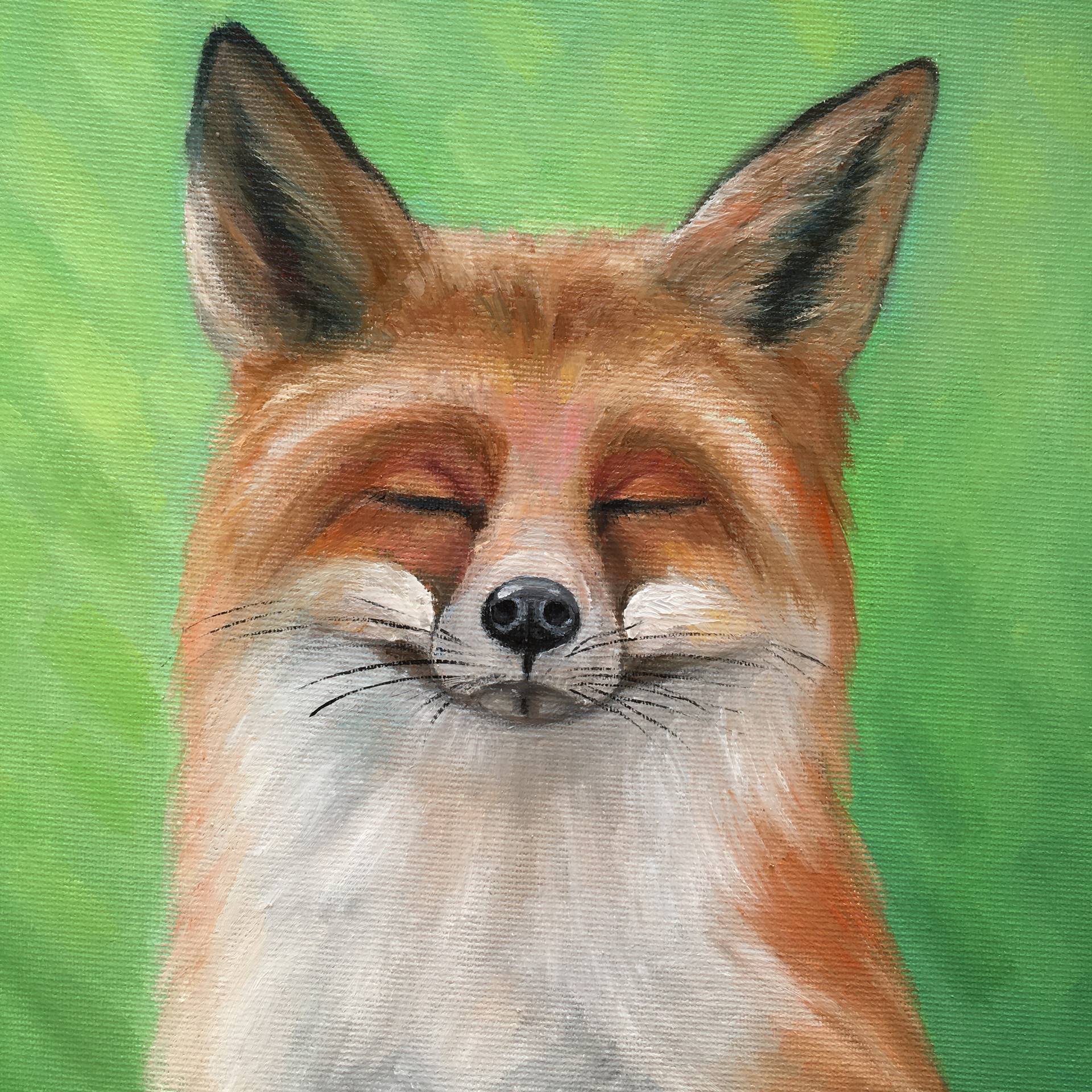 Painting Acrylic Original acrylic Fox painting on stretched canvas Art ...