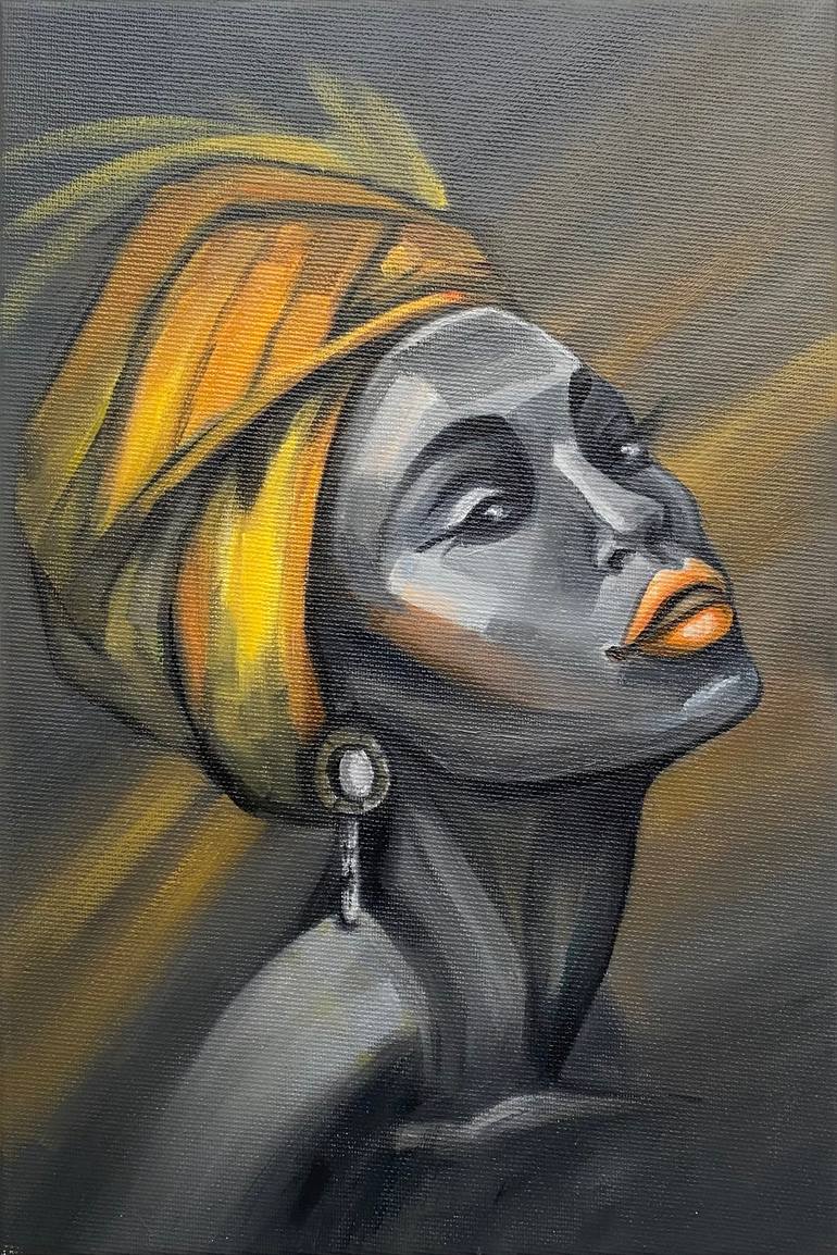 African Queen Painting by Alla Kyzymenko | Saatchi Art