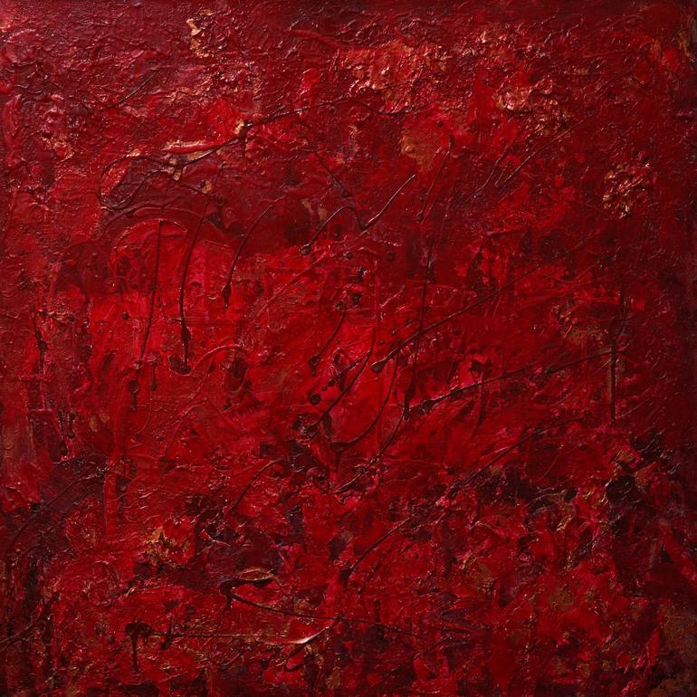 Red Square Painting by Alexandra Yabrov | Saatchi Art