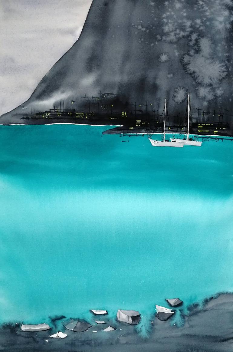 Norway Painting by Marina Zhukova | Saatchi Art