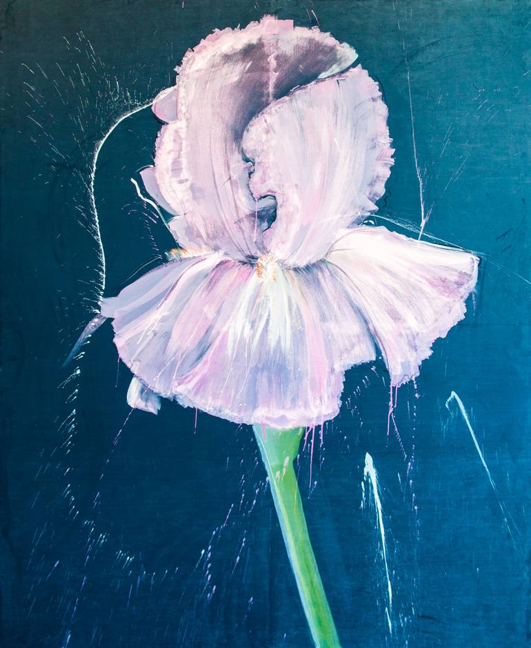 Iris Painting by Abé Opperman | Saatchi Art