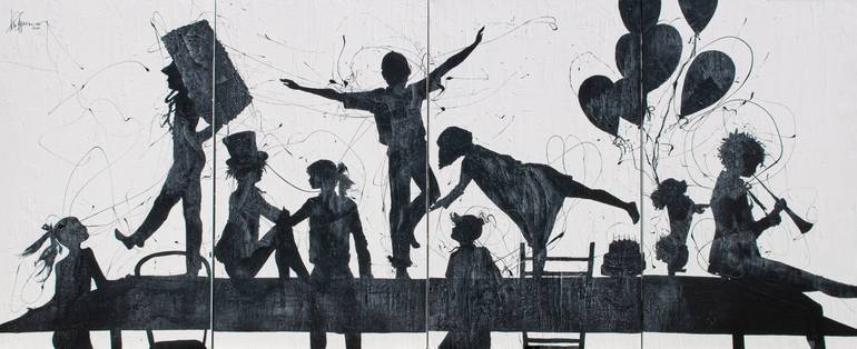 After the ball Painting by Abé Opperman | Saatchi Art