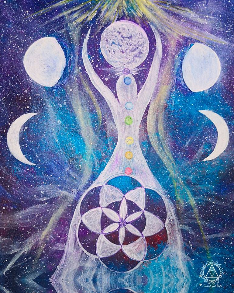 Moon dance Painting by Yuliia Yakovenko | Saatchi Art