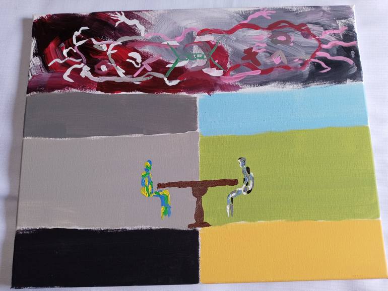 Talk Show Painting by Esteban Padron | Saatchi Art