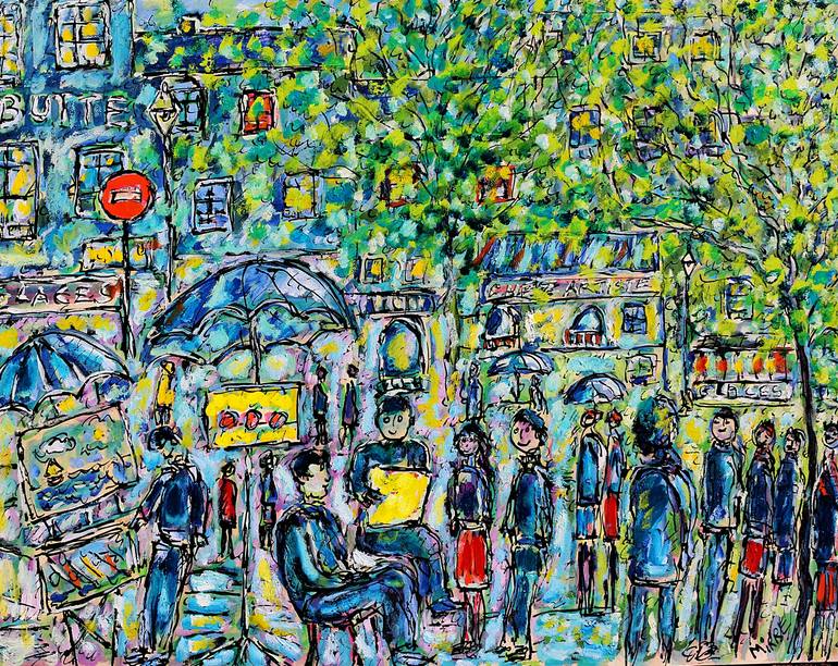 Chez Artiste Painting by Jean Mirre | Saatchi Art