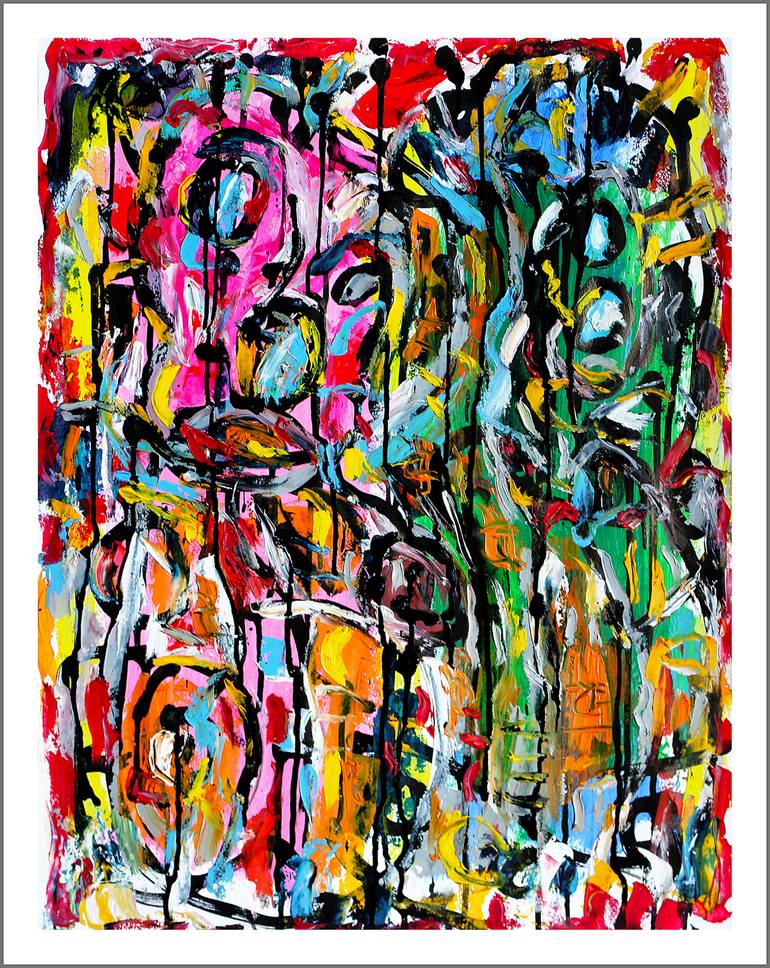 SOCIAL NETWORKS Painting by Jean Mirre | Saatchi Art