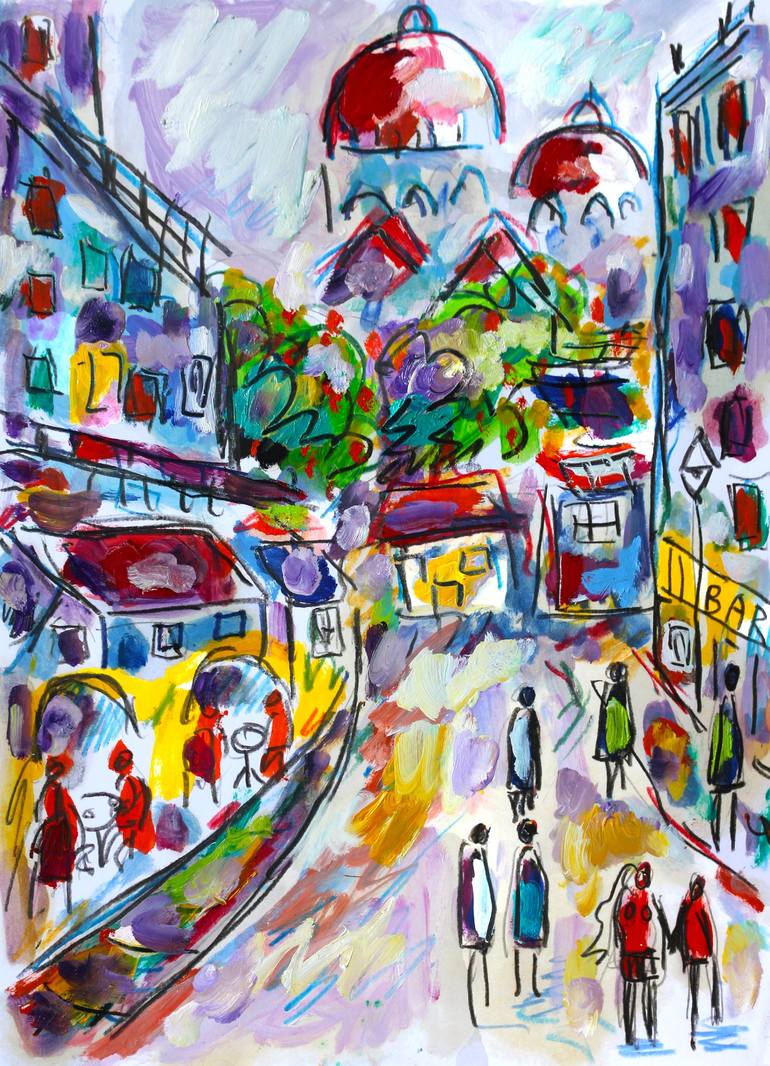 Happy century Painting by Jean Mirre | Saatchi Art