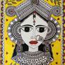 Durga Mata Madhubani Painting Drawing by Radhika Mathur | Saatchi Art